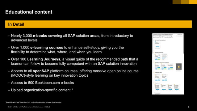 SAP Learning Hub, professional edition | PPTX