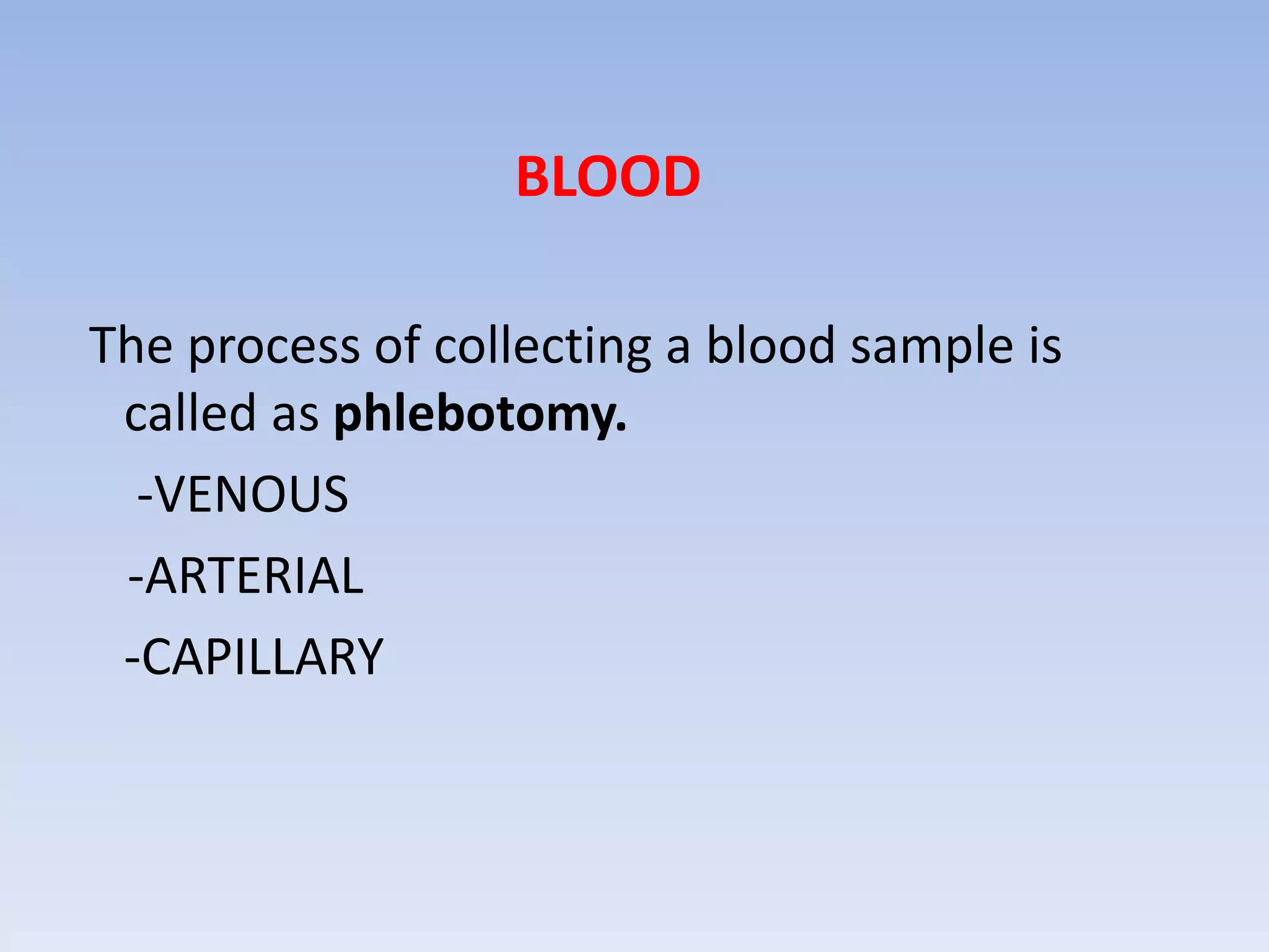 Sample Collection | PPTX | First Aid | Injuries