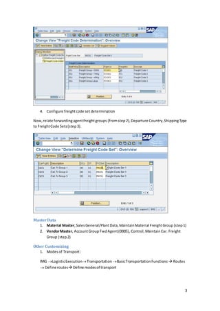 Sap LE transportation management | PDF