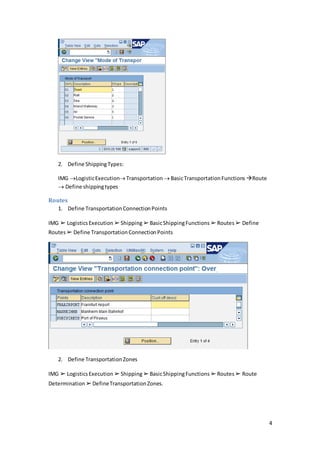 Sap LE transportation management | PDF