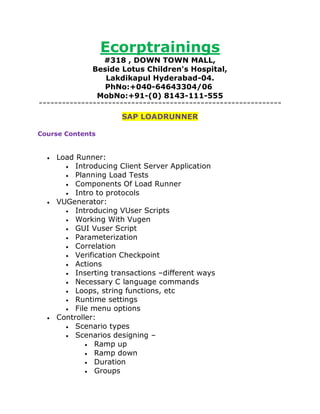 Saploadrunner | PDF