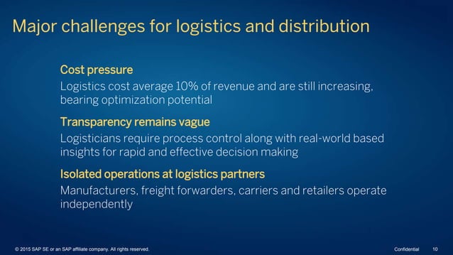 Sap logistics and order fulfillment strategy | PPTX