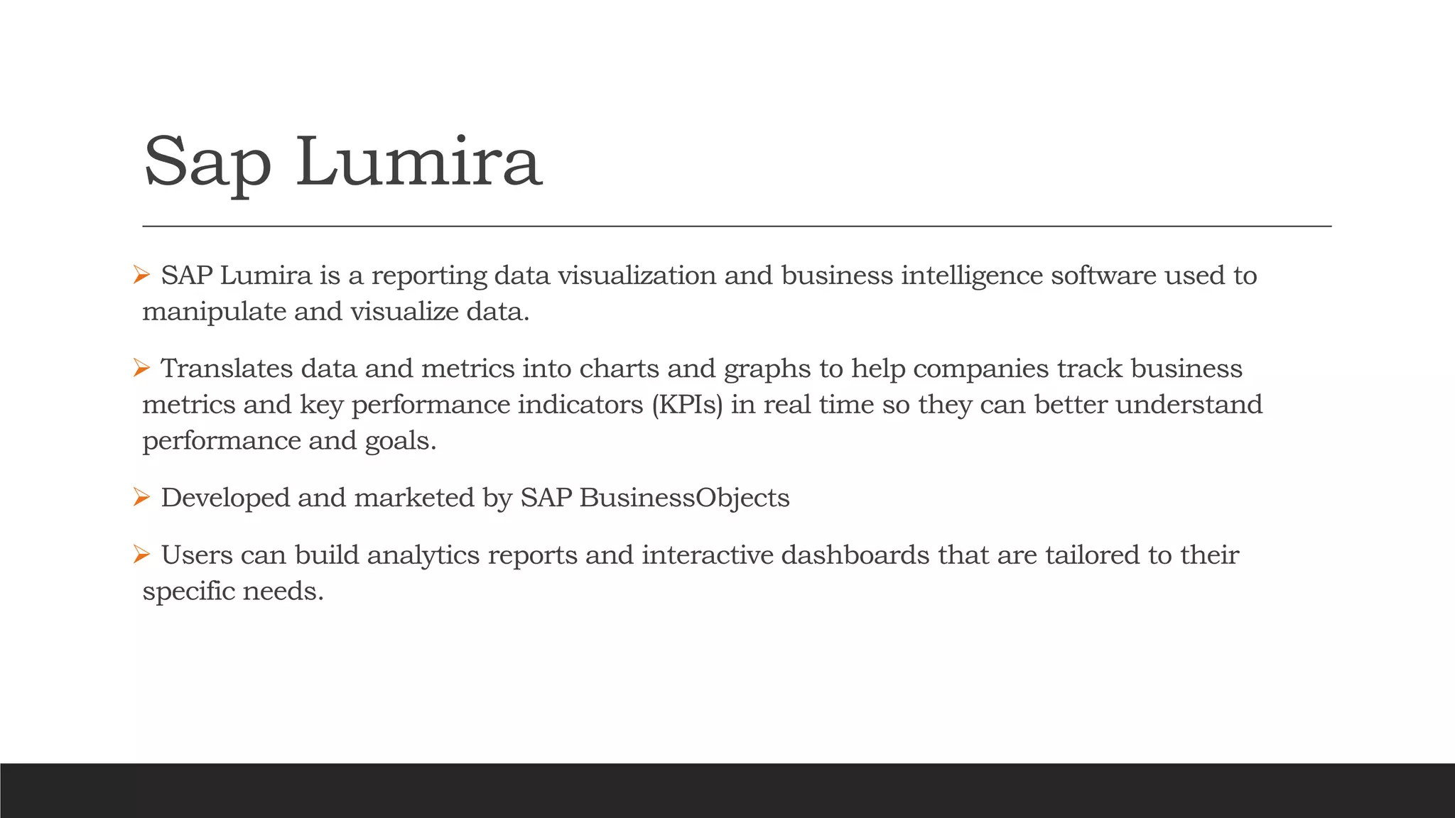 Sap Lumira Presentation | PPTX
