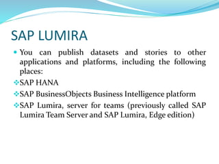 Sap lumira training | PPTX