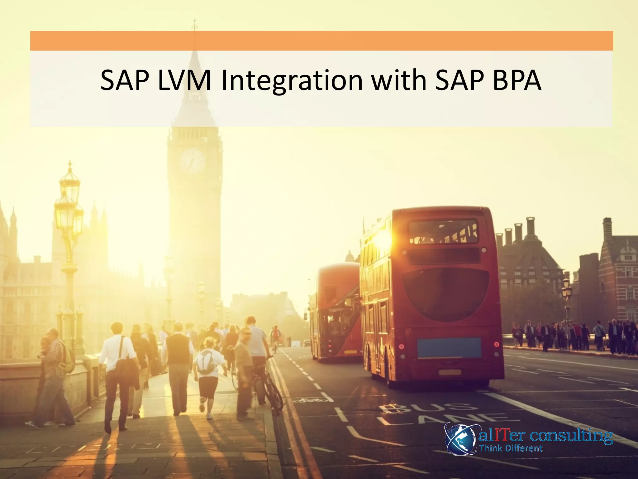SAP LVM Integration with SAP BPA | PDF