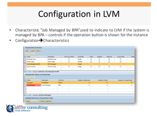 SAP LVM Integration with SAP BPA | PPT