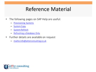SAP LVM Post Copy Automation Integration | PPT