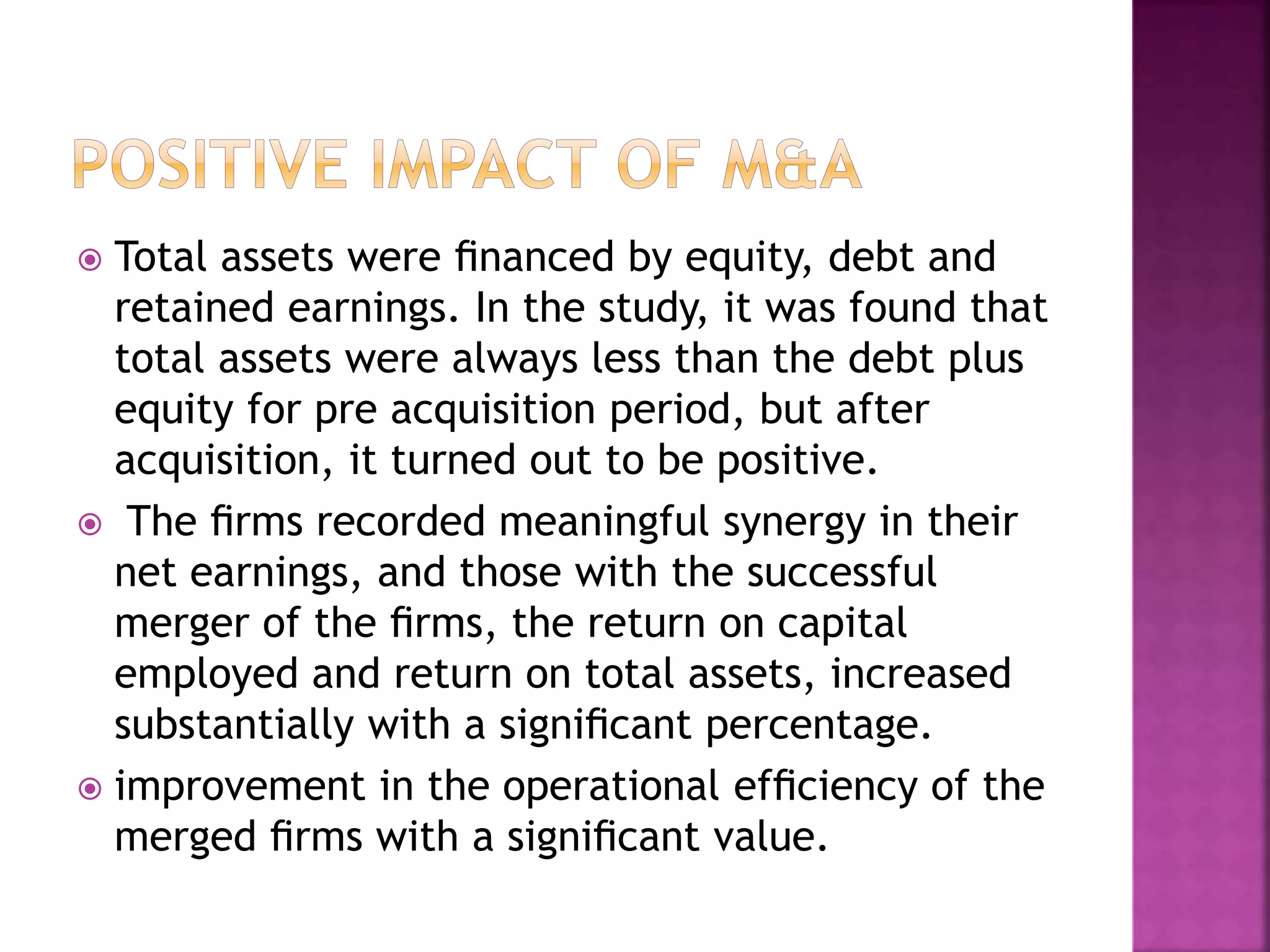 impact of merger and aquasition | PPT