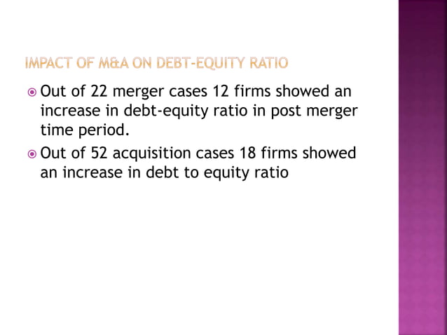 impact of merger and aquasition | PPT
