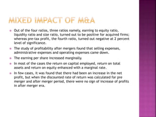 impact of merger and aquasition | PPT