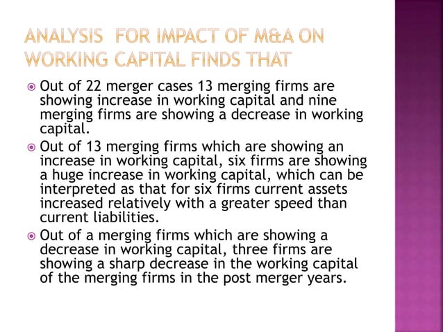impact of merger and aquasition | PPT