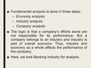 Perform EIC Analysis of Banking Sector and HDFC bank | PPTX