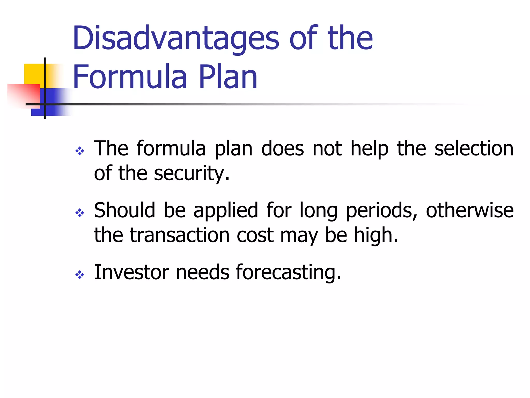 Formula Plan in Securities Analysis and Port folio Management | PPTX
