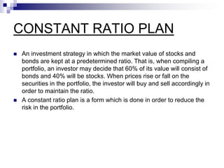 Formula Plan in Securities Analysis and Port folio Management | PPTX