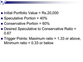 Formula Plan in Securities Analysis and Port folio Management | PPTX