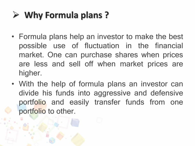 Formula Plan in Securities Analysis and Port folio Management | PPTX ...