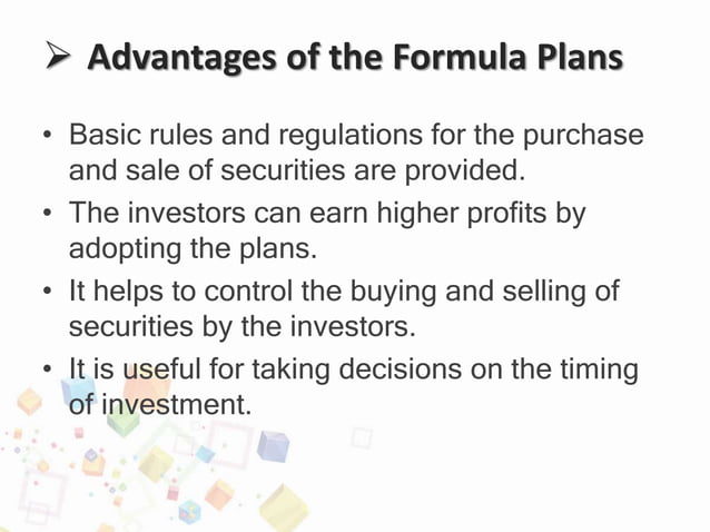 Formula Plan in Securities Analysis and Port folio Management | PPTX ...