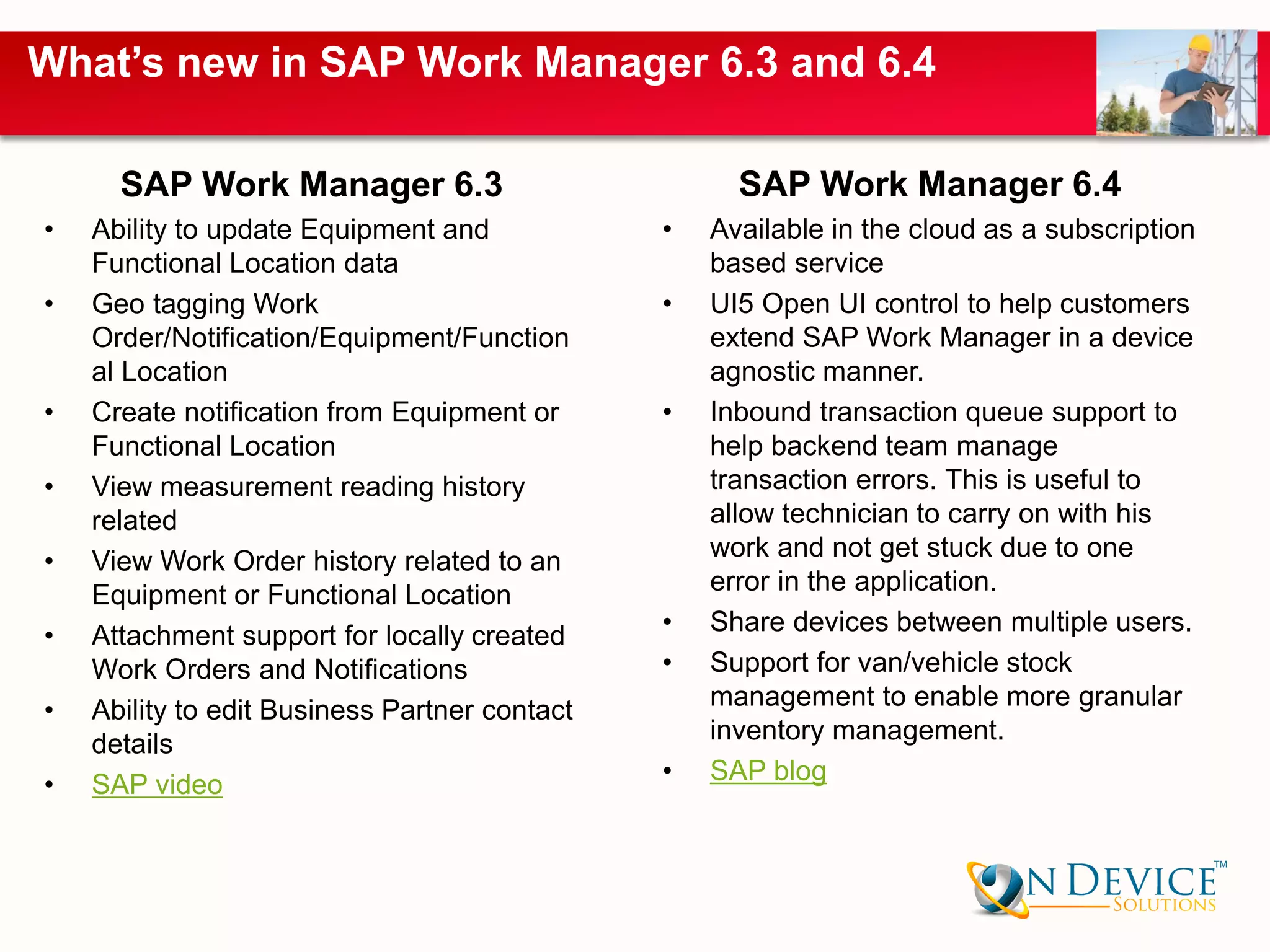 SAP MAM and FS Roadmap Webinar ODS - Nov 2016 | PPT