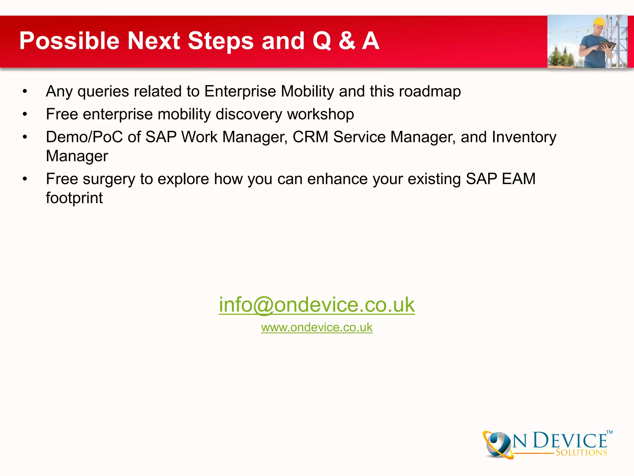 SAP MAM and FS Roadmap Webinar ODS - Nov 2016 | PPT