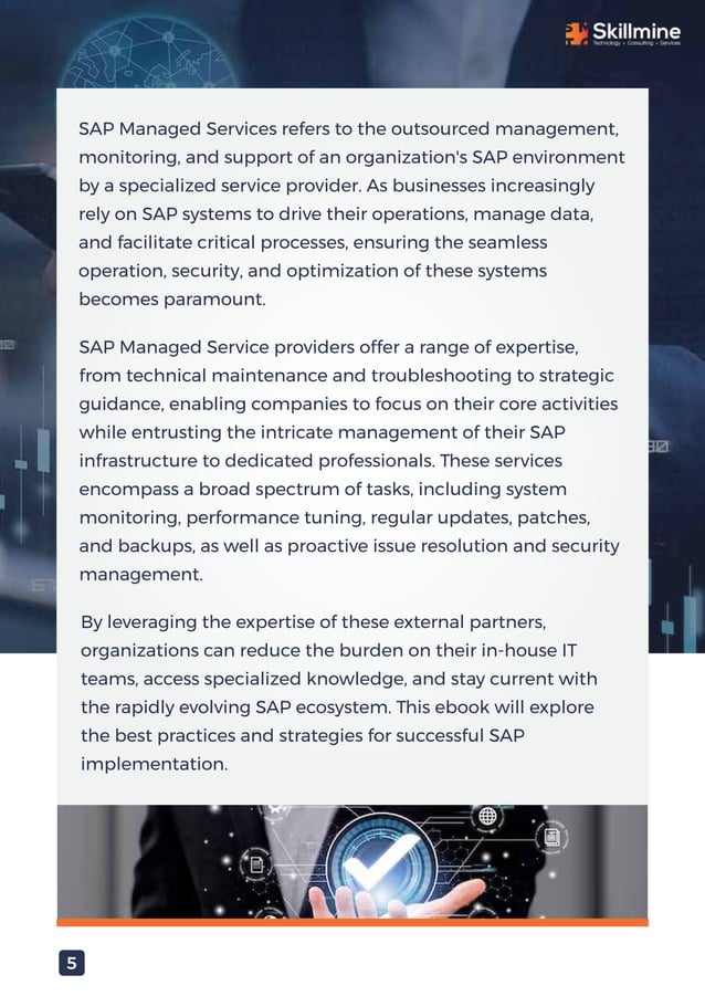 SAP Managed Services Best Practices and Implementation Strategies | PDF