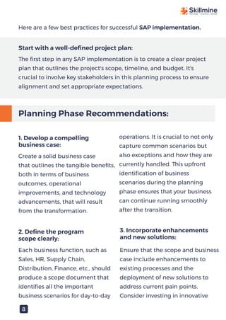 SAP Managed Services Best Practices and Implementation Strategies | PDF