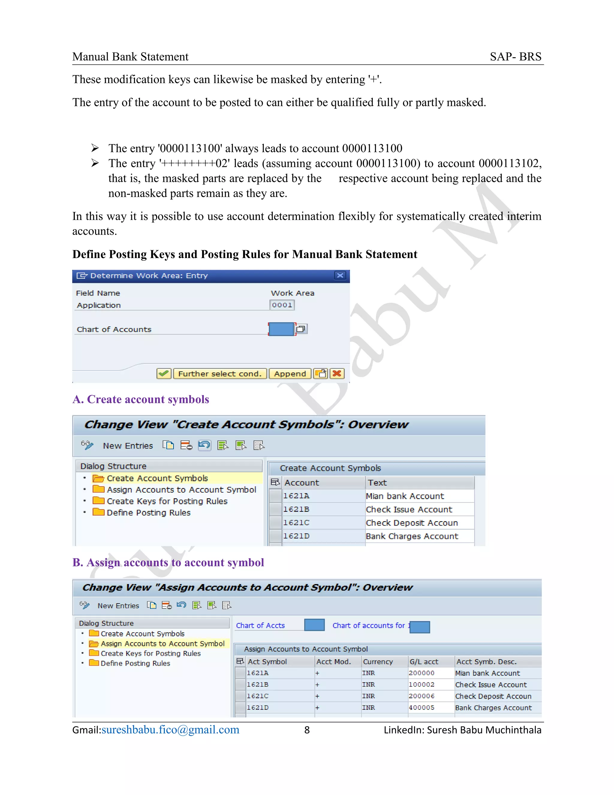 Sap manual bank statement process flow | PDF