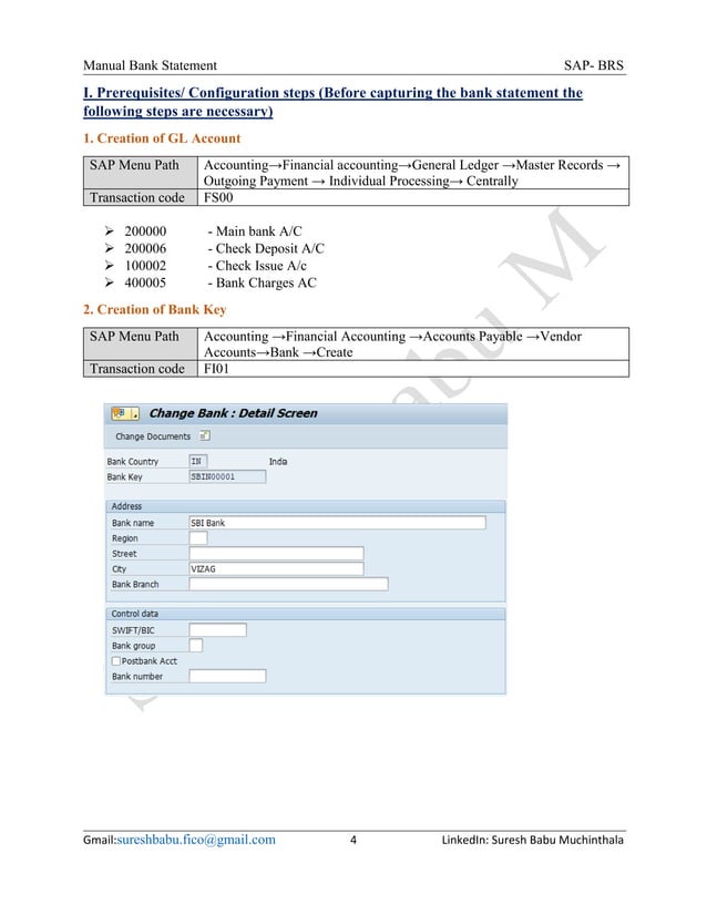 Sap manual bank statement process flow | PDF | Credit Cards | Personal Debt