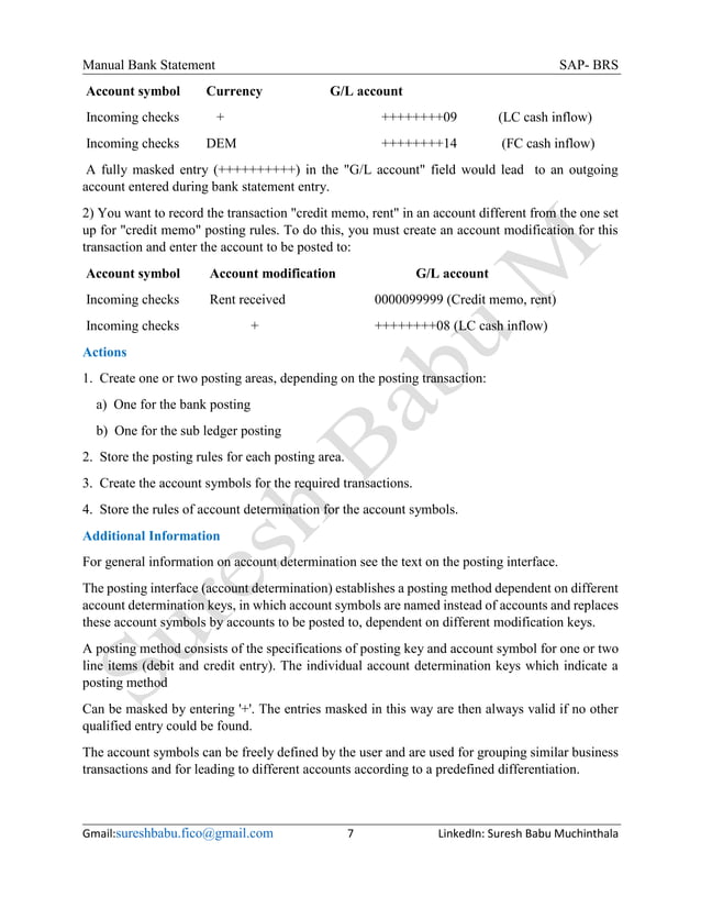 Sap manual bank statement process flow | PDF | Credit Cards | Personal Debt