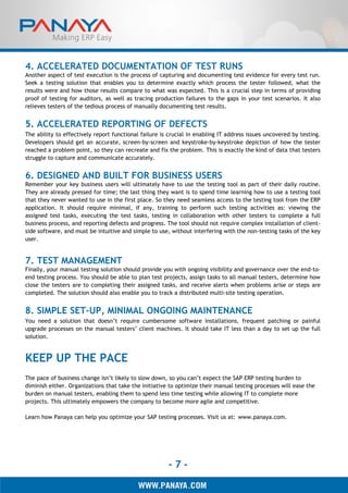 Sap manual testing | PDF