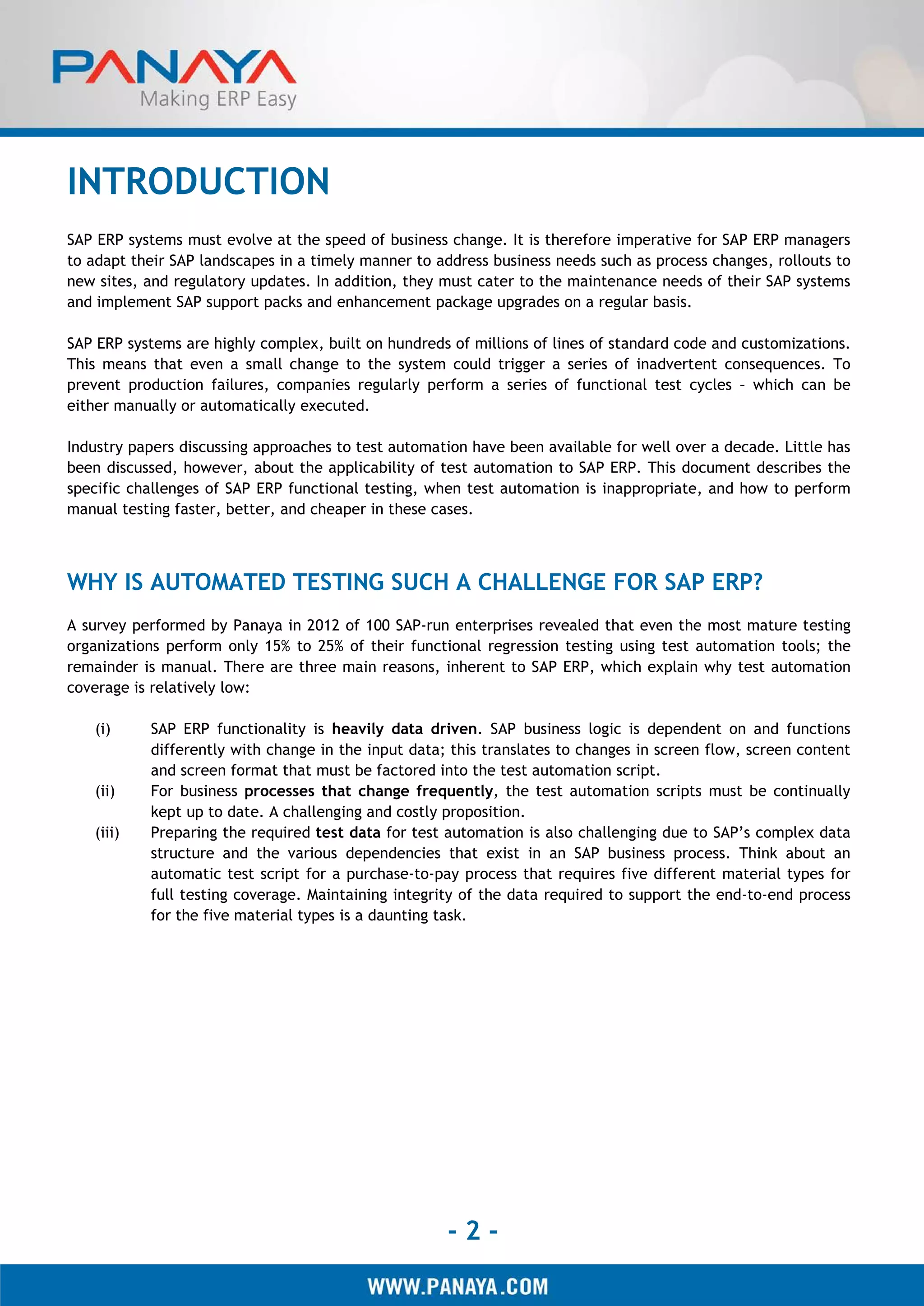 Sap manual testing | PDF