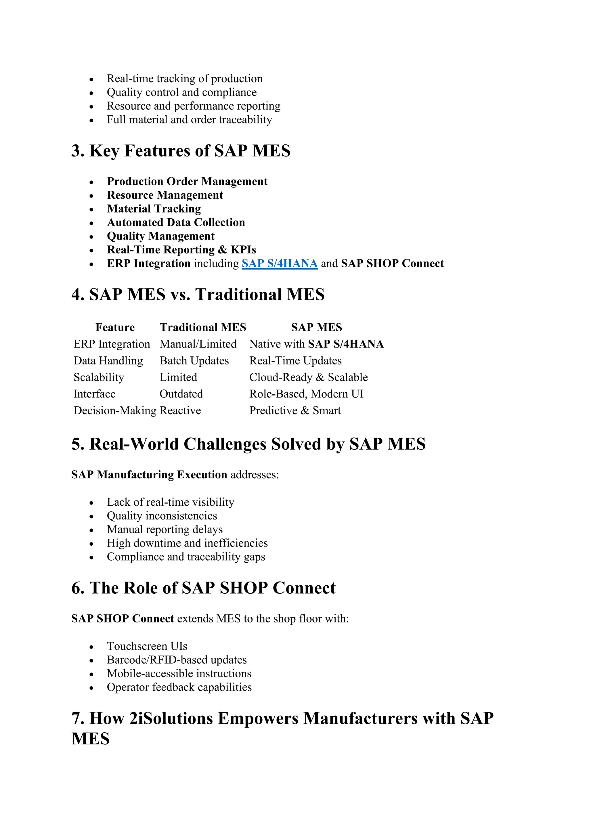 How SAP Manufacturing Execution System Transforms Factory Operations | PDF