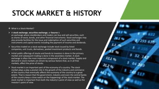 STOCK MARKET AND ITS IMPORTANCE | PPTX