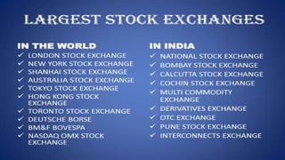 STOCK MARKET AND ITS IMPORTANCE | PPTX