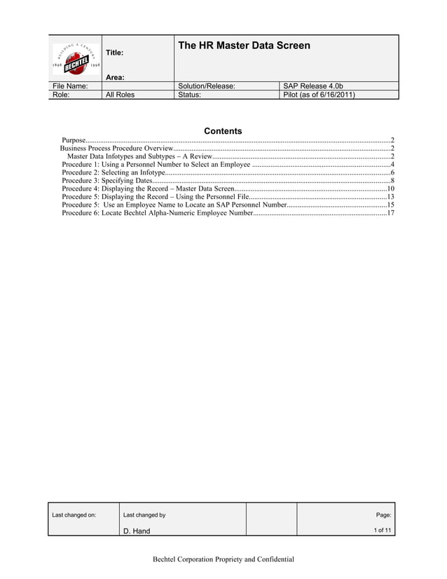 Sap Master Data Class | PDF