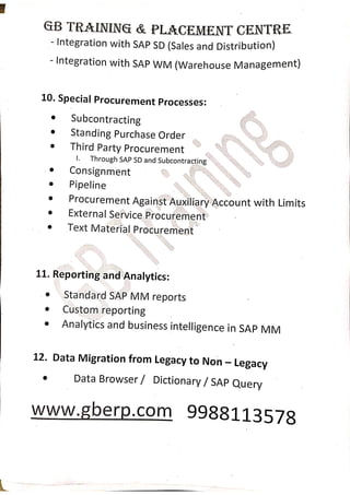SAP Material Management Course Content .pdf