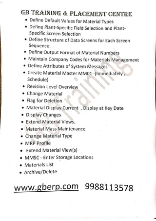 SAP Material Management Course Content .pdf