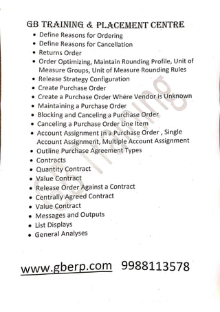 SAP Material Management Course Content .pdf