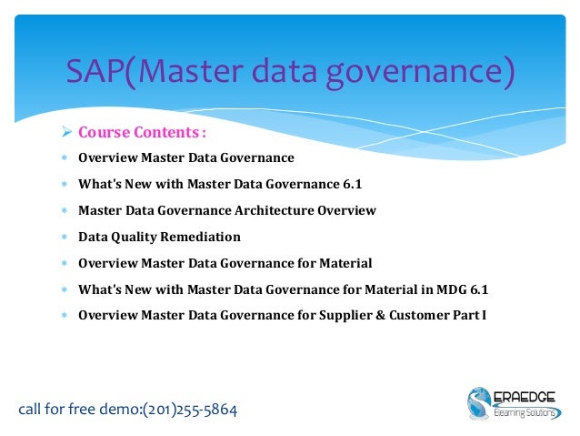 SAP MDG PRESENTATION