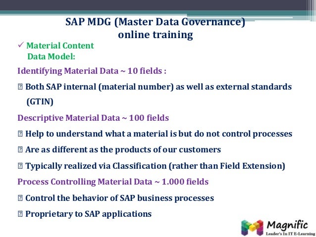 Sap mdg(master data governance) online training