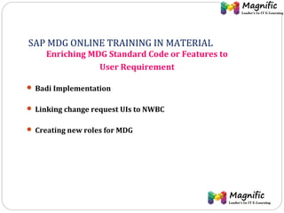 Sap mdg online training in india | PPT