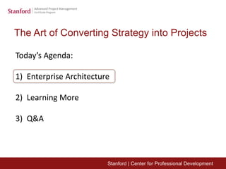 Free Webinar: The Art of Converting Strategy into Projects | PPT