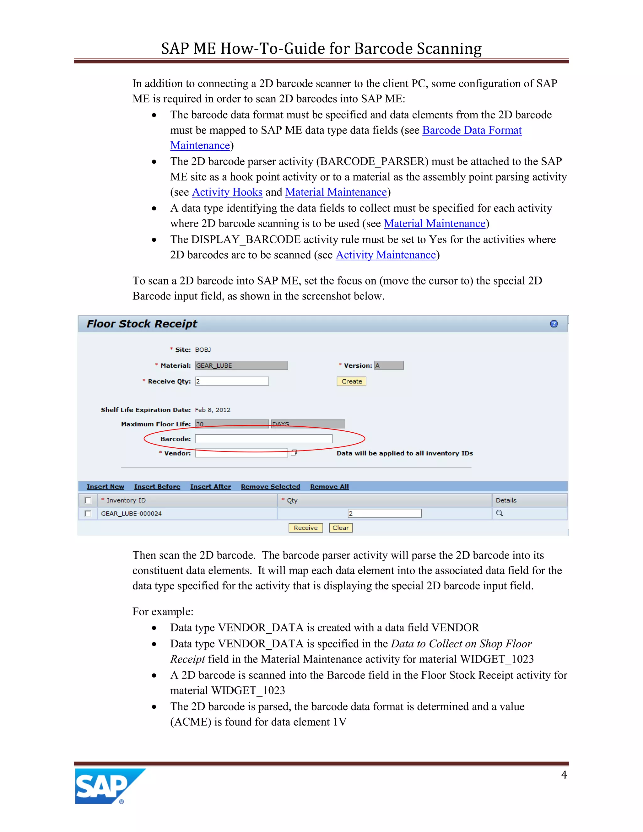 Sap me how to-guide - barcode scanning | PDF | Operating Systems ...
