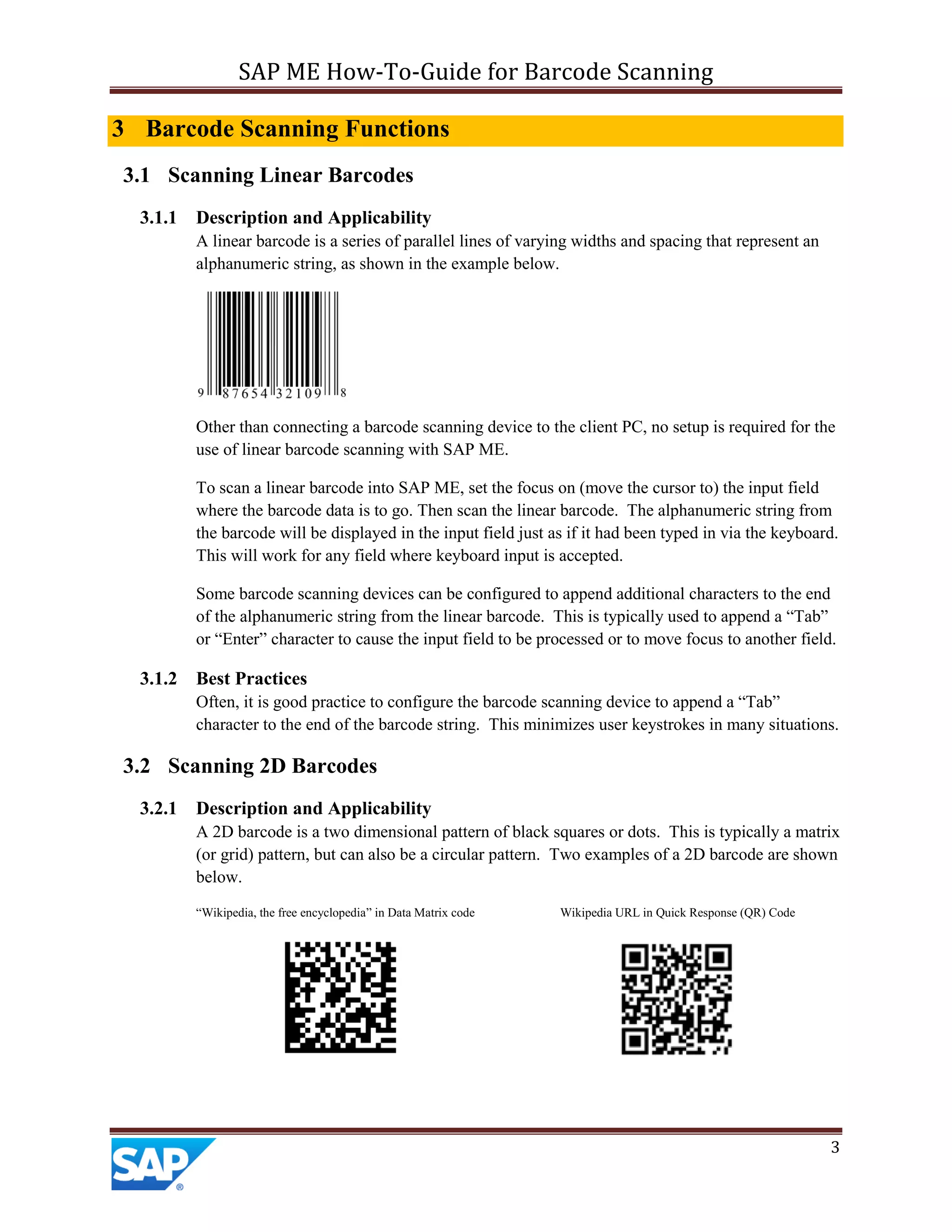 Sap Me How To Guide Barcode Scanning Pdf