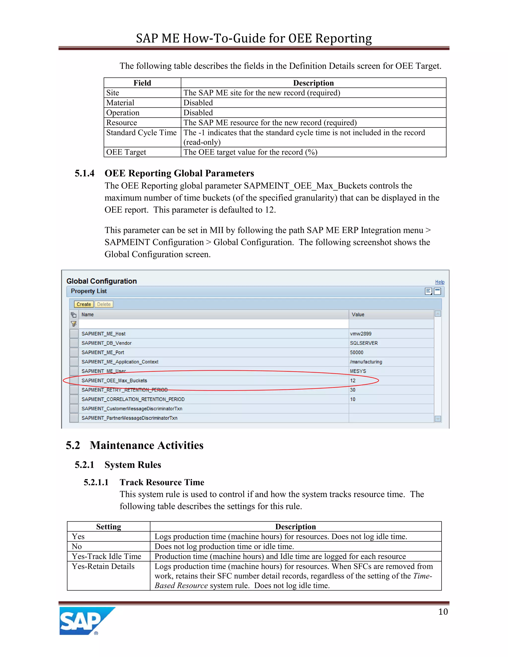 Sap me how to-guide - oee reporting | PDF