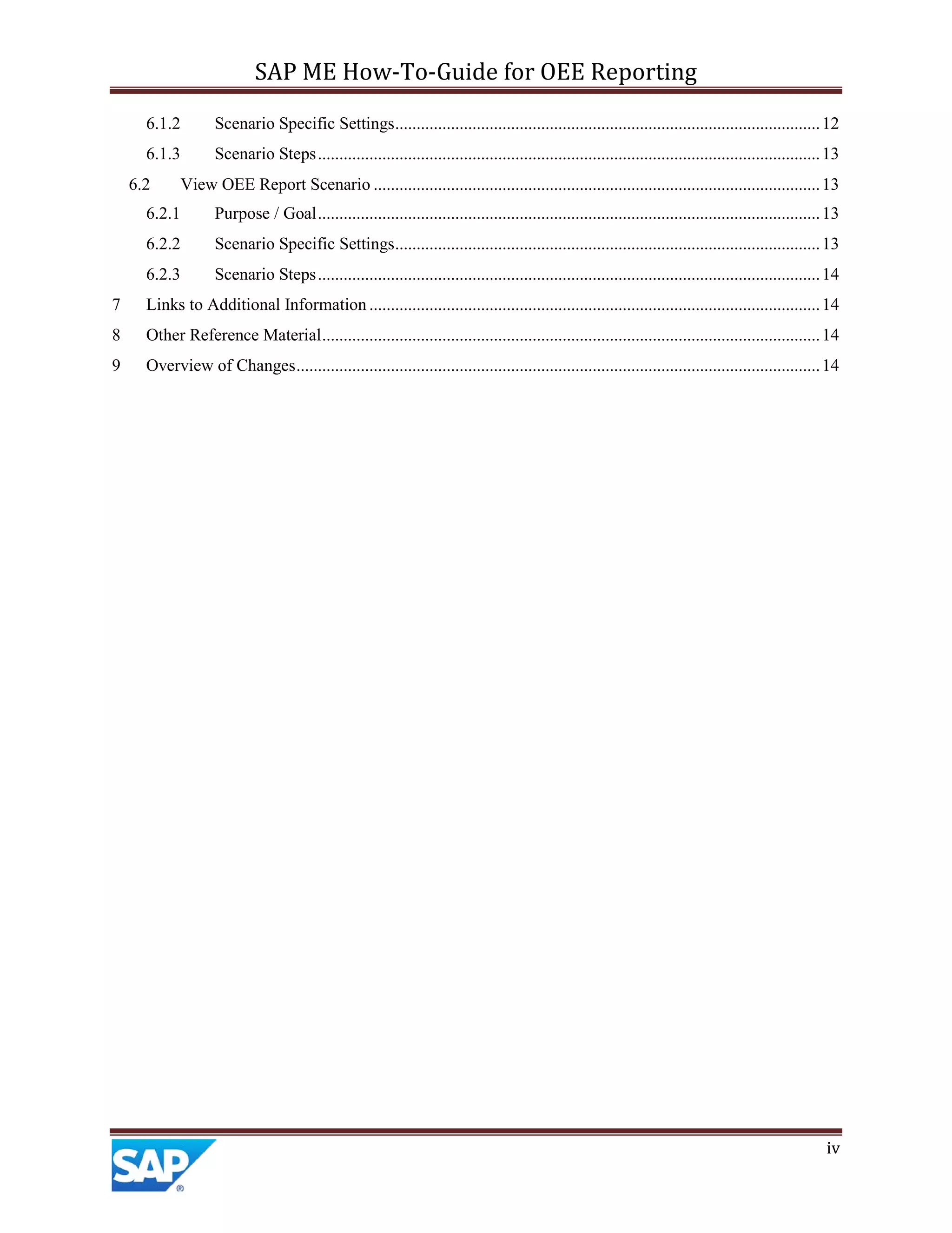 Sap me how to-guide - oee reporting | PDF