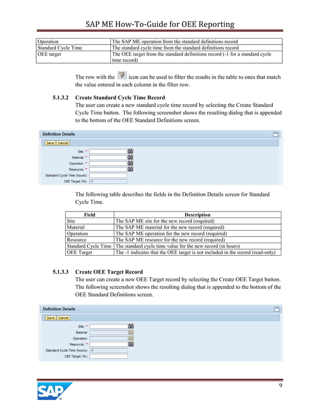 Sap me how to-guide - oee reporting | PDF