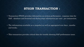 Sap memory management ,workload and performance analysis.pptx