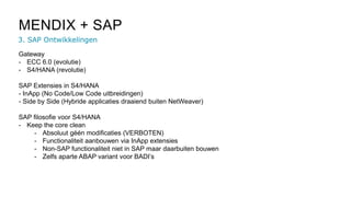 Sap + mendix | PPTX