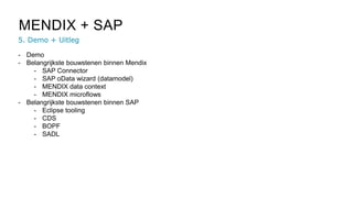 Sap + mendix | PPTX