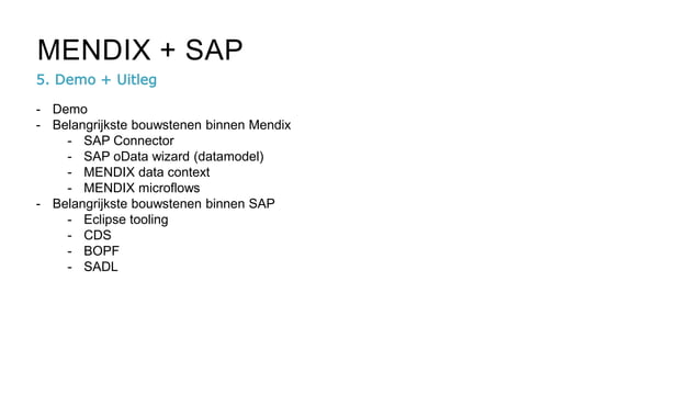 Sap + mendix | PPT